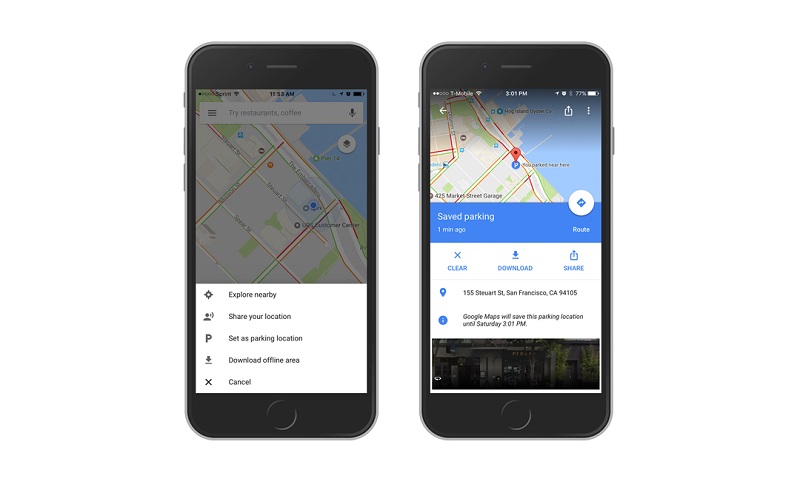 Google Maps For Android And IOS Get Parking Reminders