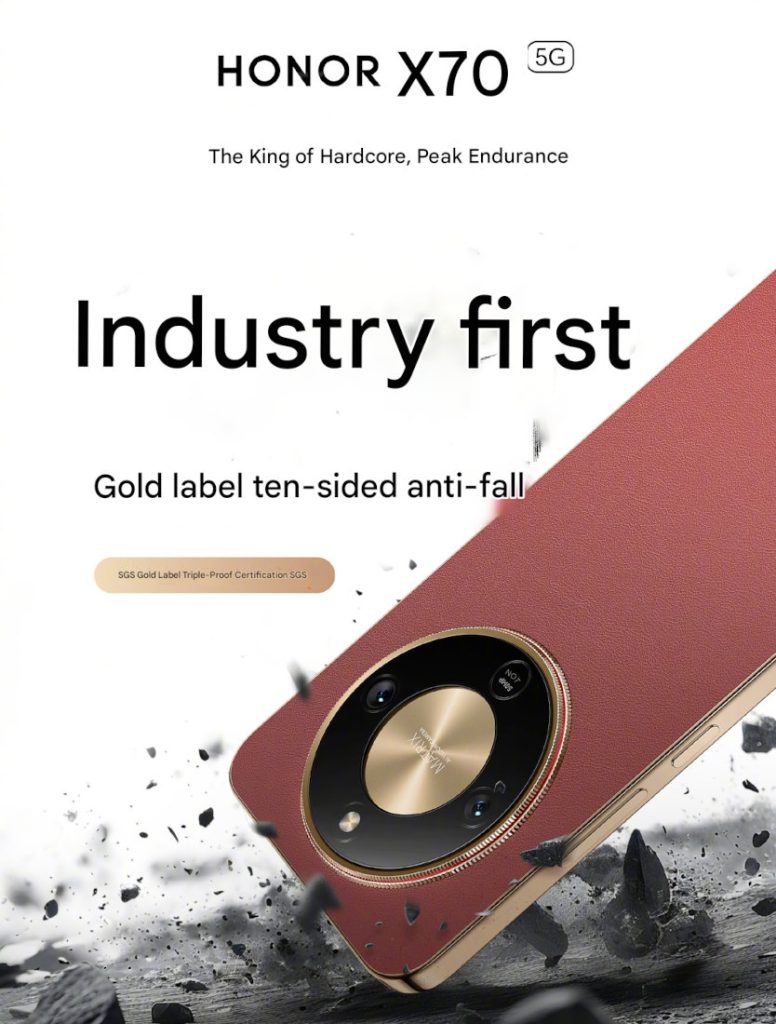 HONOR X70 with 8300mAh battery, 80W wired + wireless charging to be introduced on July 15