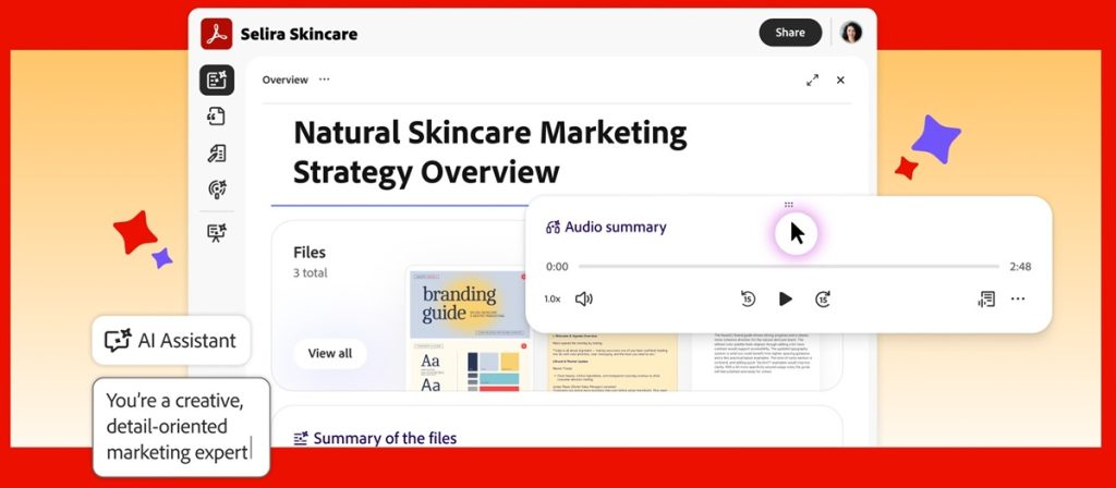 Adobe Acrobat gets AI productivity agent and interactive PDF Spaces
