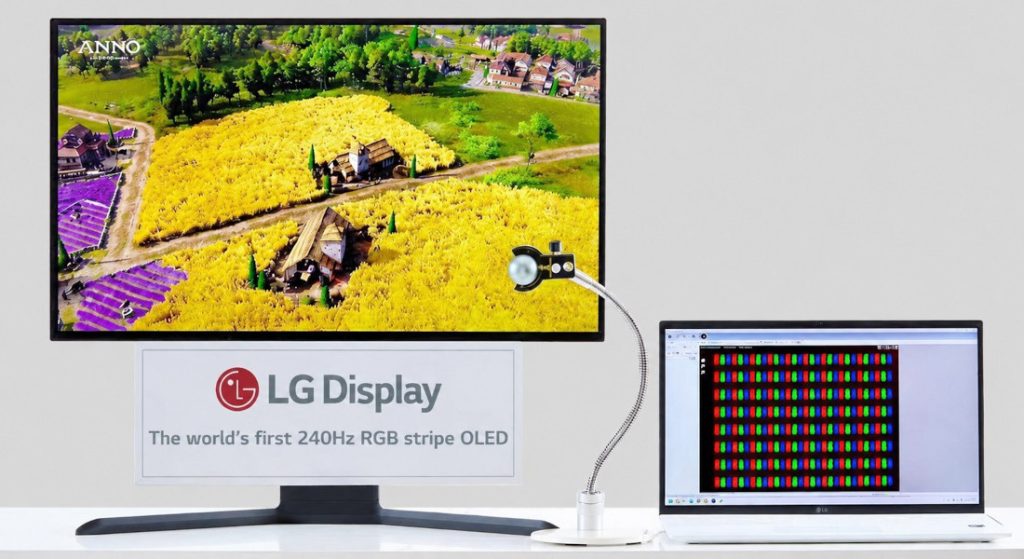 LG Display starts mass production of 240Hz RGB Stripe OLED panels