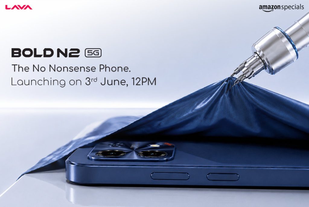 Lava Bold N2 5G teased ahead of launch on June 3rd