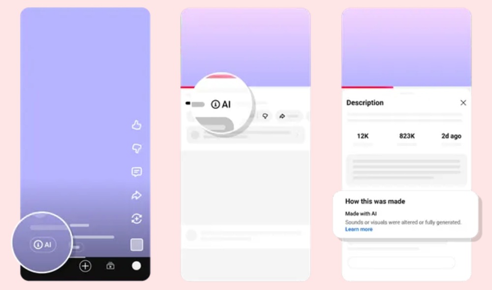 YouTube rolls out more visible AI disclosure labels for videos and Shorts