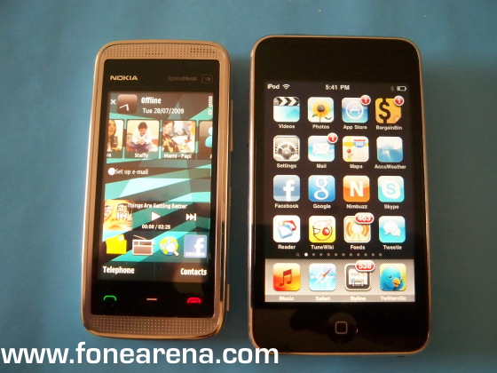 Gallery Face-Off: Nokia 5530 XpressMusic vs 5800 vs iPod Touch